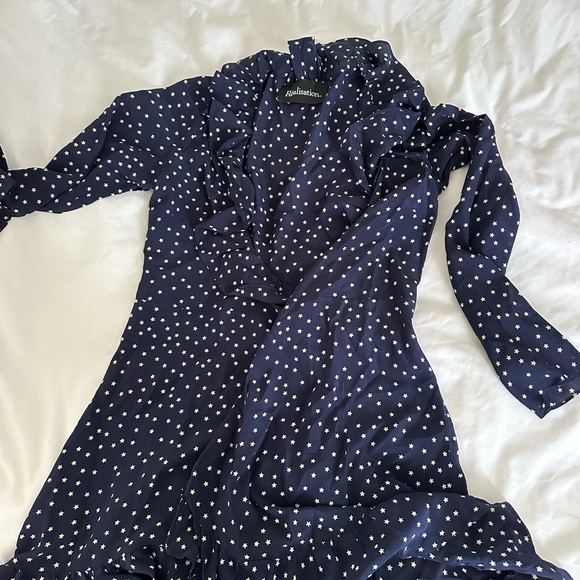 Realisation Par | Dresses | Ralisation Par Alexandra Navy Blue Wrap ...